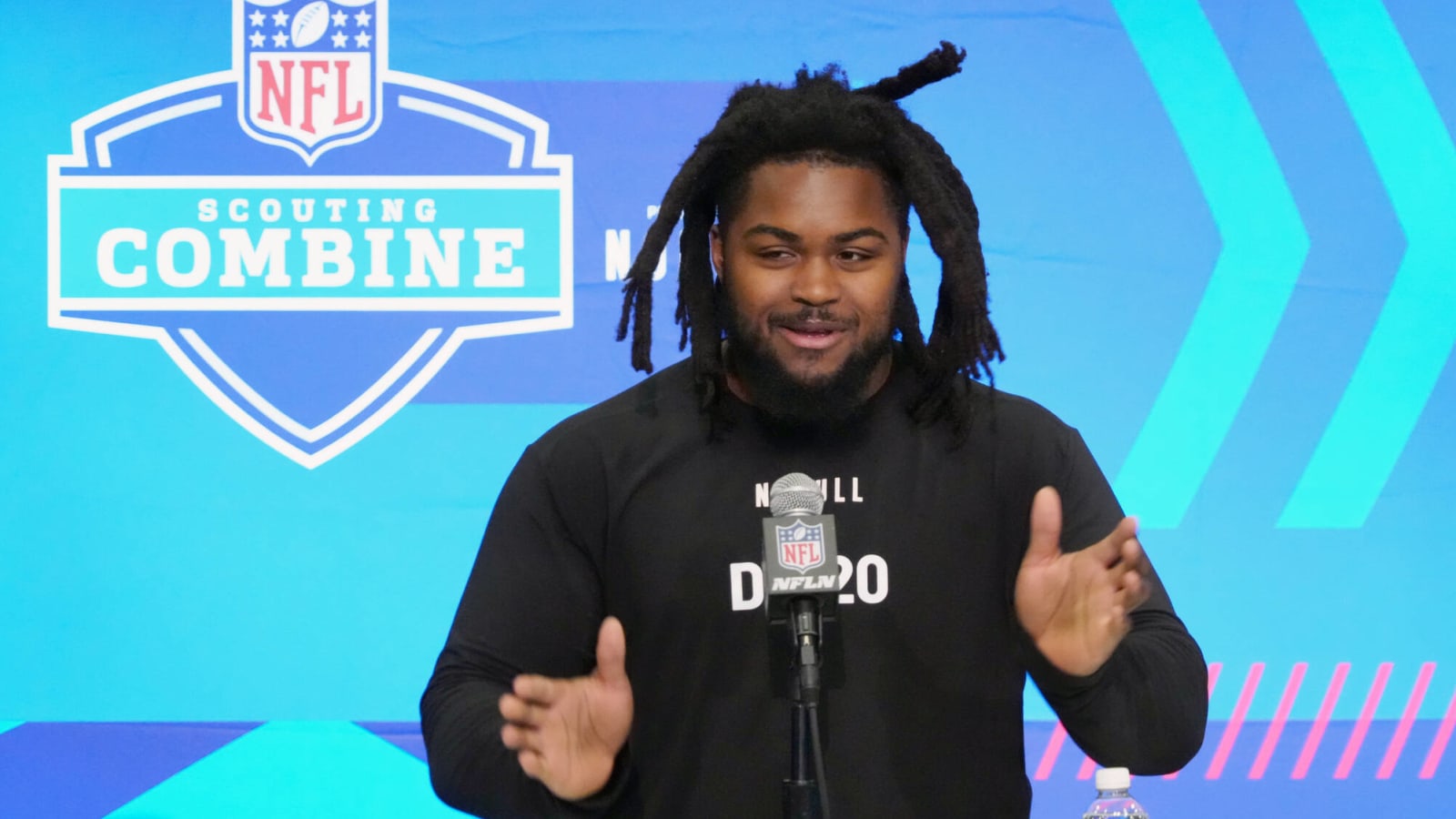 One of the Commanders' top draft picks was in a walking boot during the ...