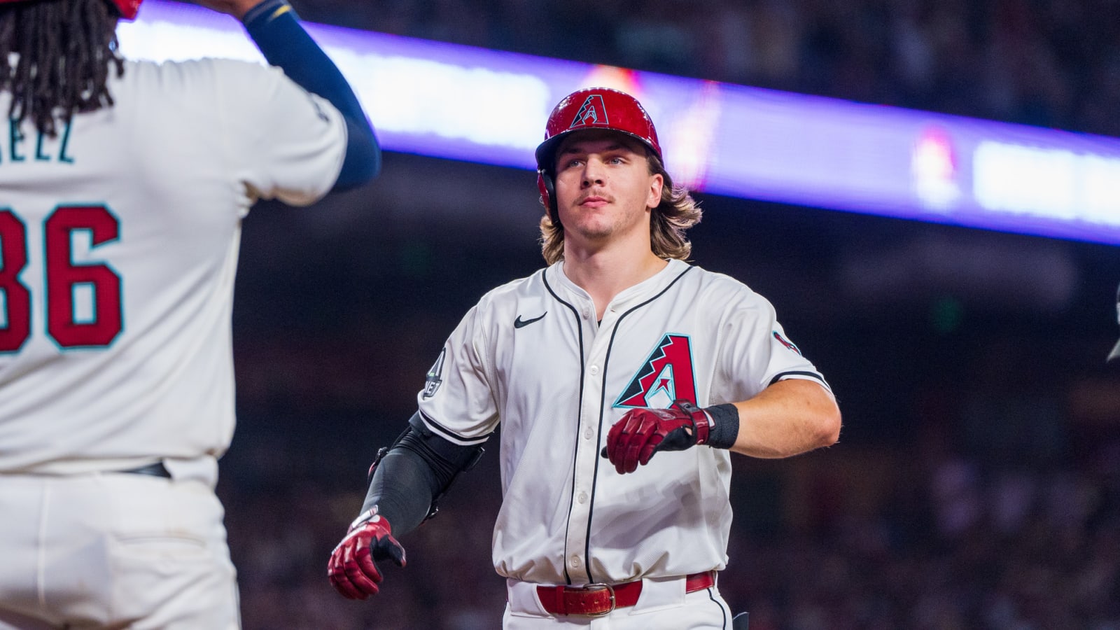Jake McCarthy connects on first multihomer game in Diamondbacks 11-1 ...