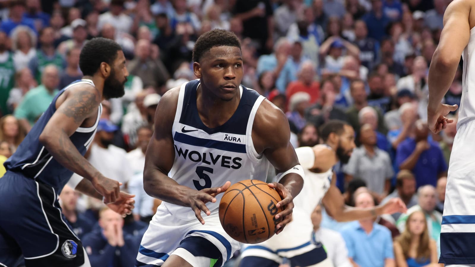 Anthony Edwards Trash Talks Kyrie Irving After Wolves Win Game 4: 'You ...