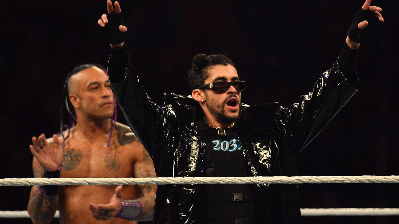 Watch: Bad Bunny gets slammed through table at WWE Raw | Yardbarker