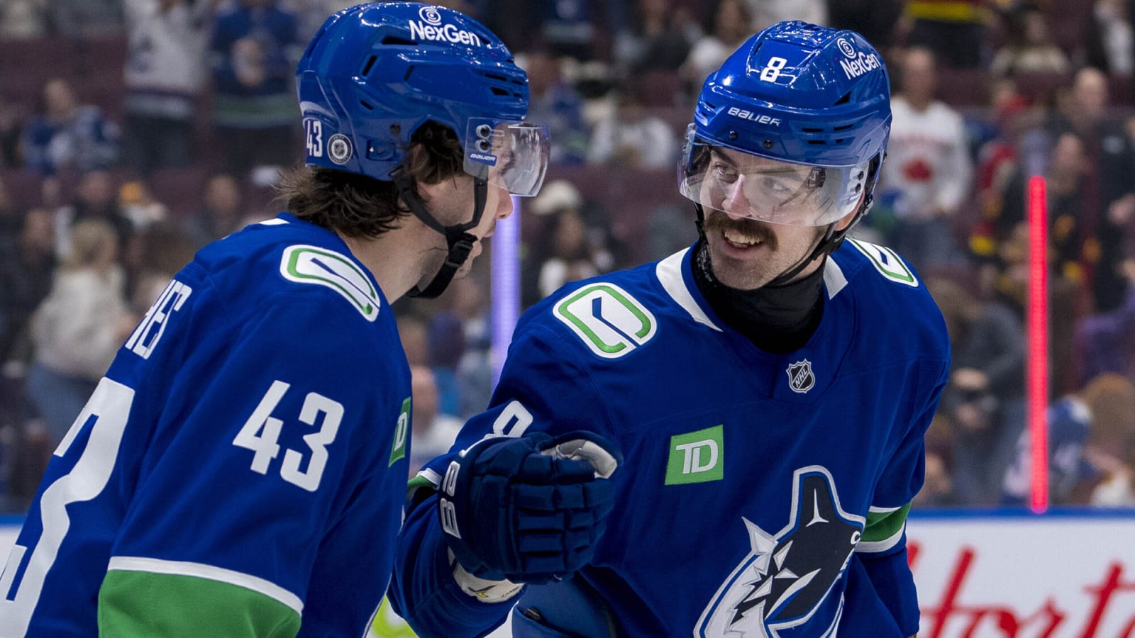 Canucks’ Quinn Hughes is Conor Garland’s newborn son’s godfather ...