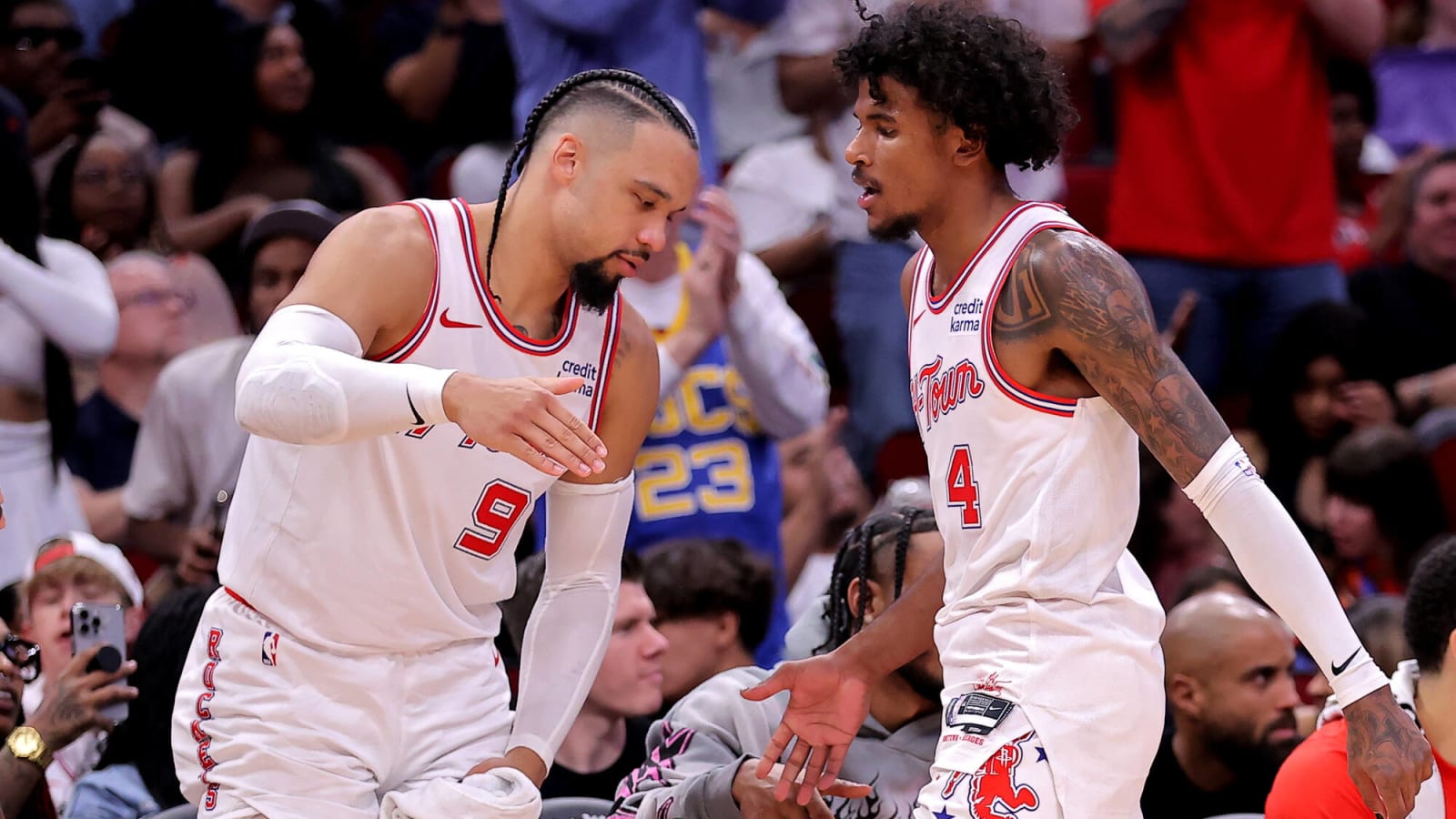 Watch: Rockets-Jazz scuffle leads to punches thrown | Yardbarker