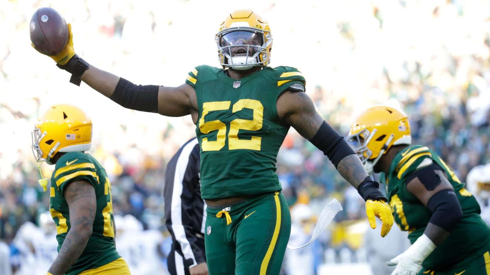 Rashan Gary has emotional moment in locker room after Packers win over ...