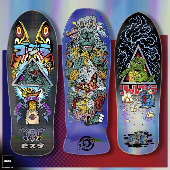 Celebrate 70 Years of Godzilla with Santa Cruz Skateboards and Apparel ...