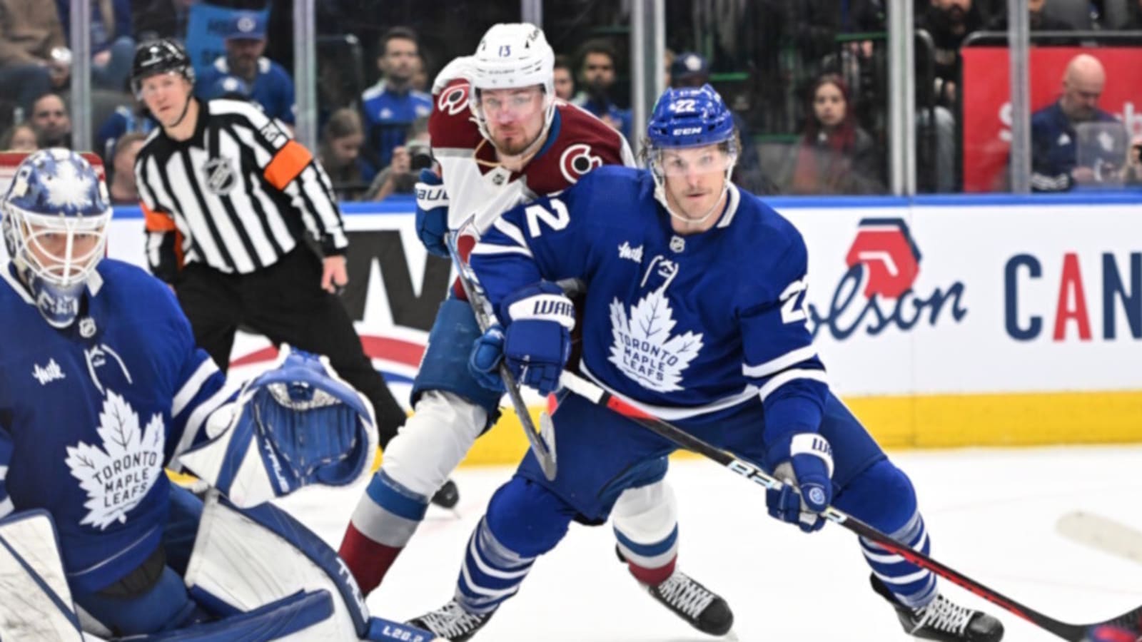 Maple Leafs defenseman Jake McCabe skates on his own after practice ...