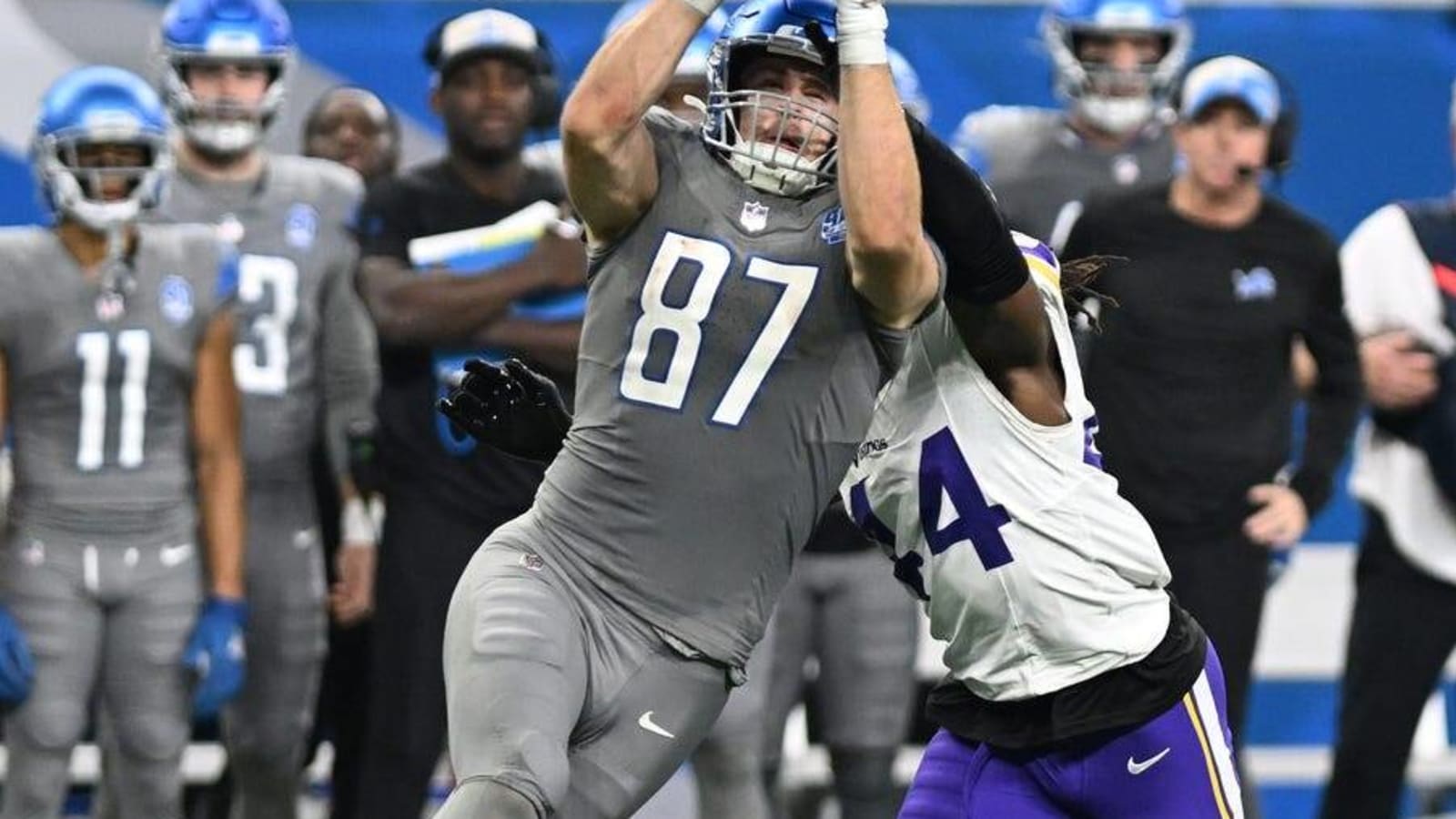 'Optimistic' Lions TE Sam LaPorta takes live practice reps Thursday ...