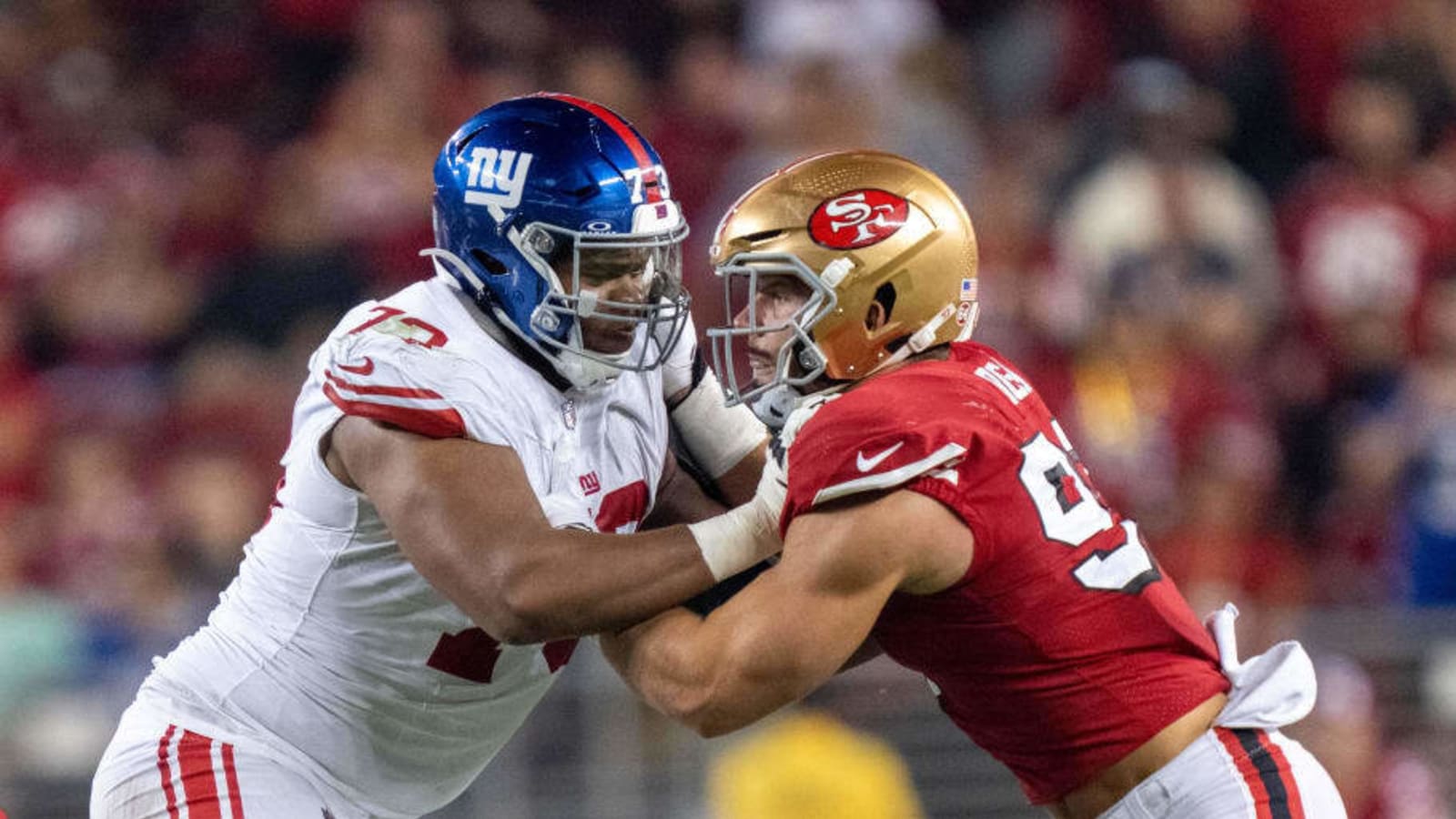 Giants OT Evan Neal Rates First Live Action Since Season-ending Ankle ...