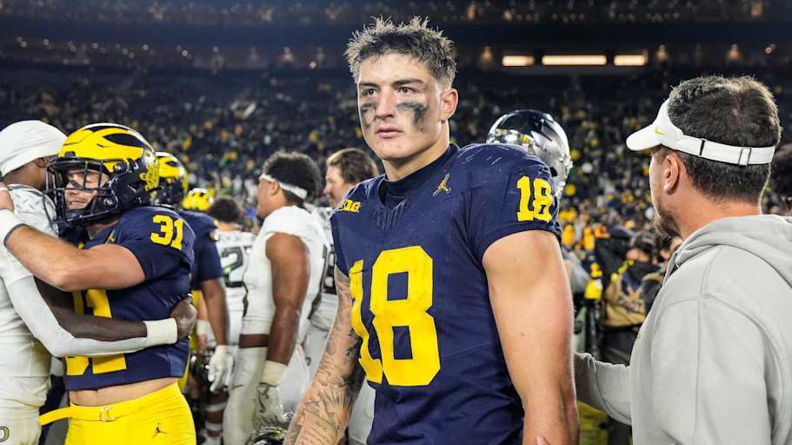 The 49ers have Met with Michigan TE Colston Loveland at the Combine ...