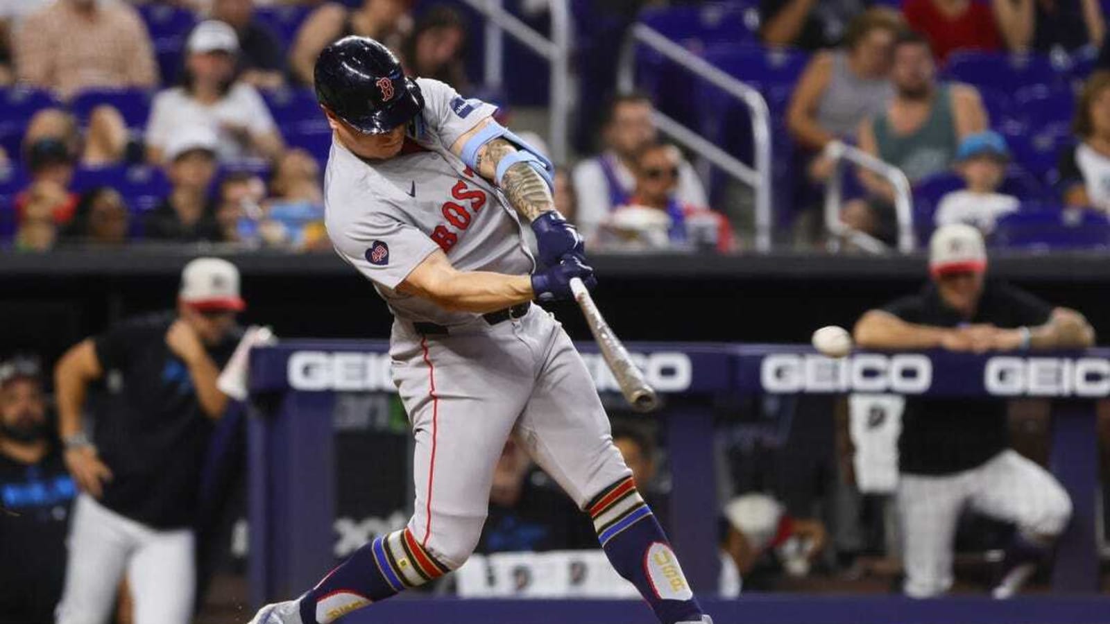 Tyler O'Neill guides Red Sox to 12-inning win over Marlins | Yardbarker