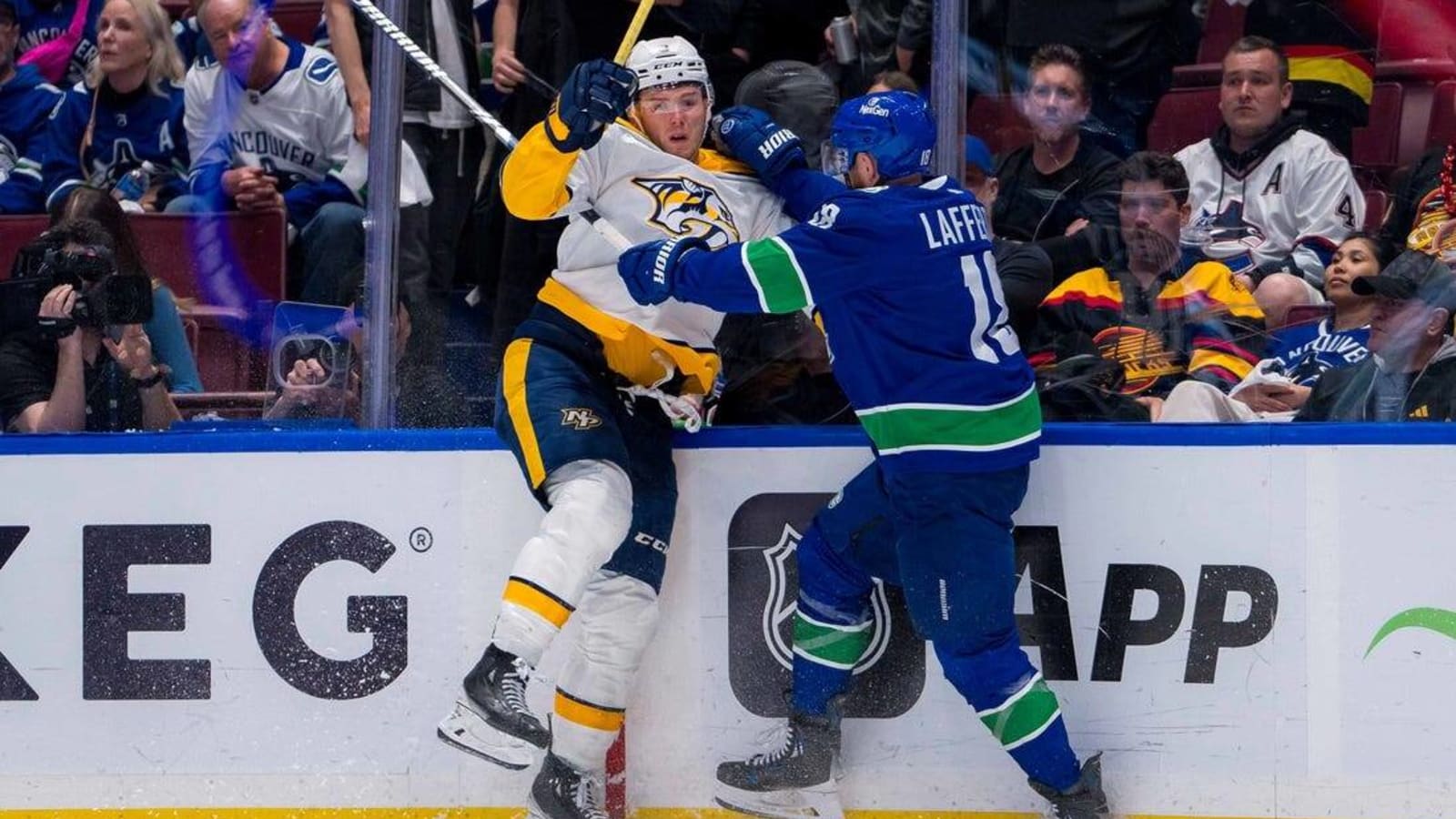 Home ice means little in Canucks' series against Predators | Yardbarker