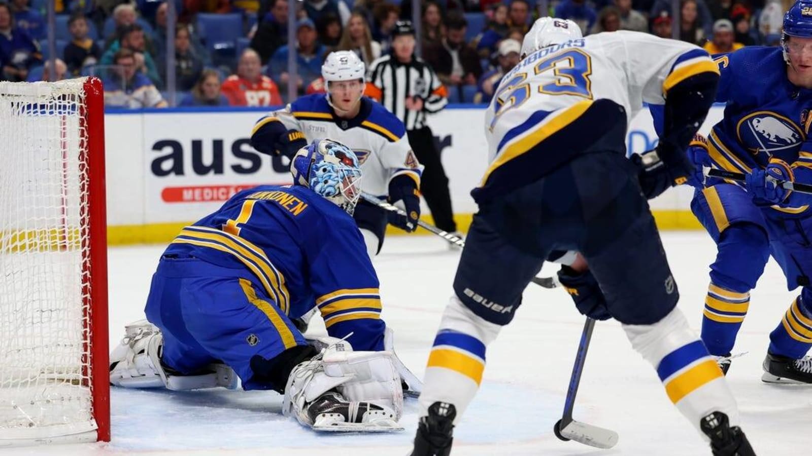 Jake Neighbours scores twice, Blues defeat Sabres | Yardbarker