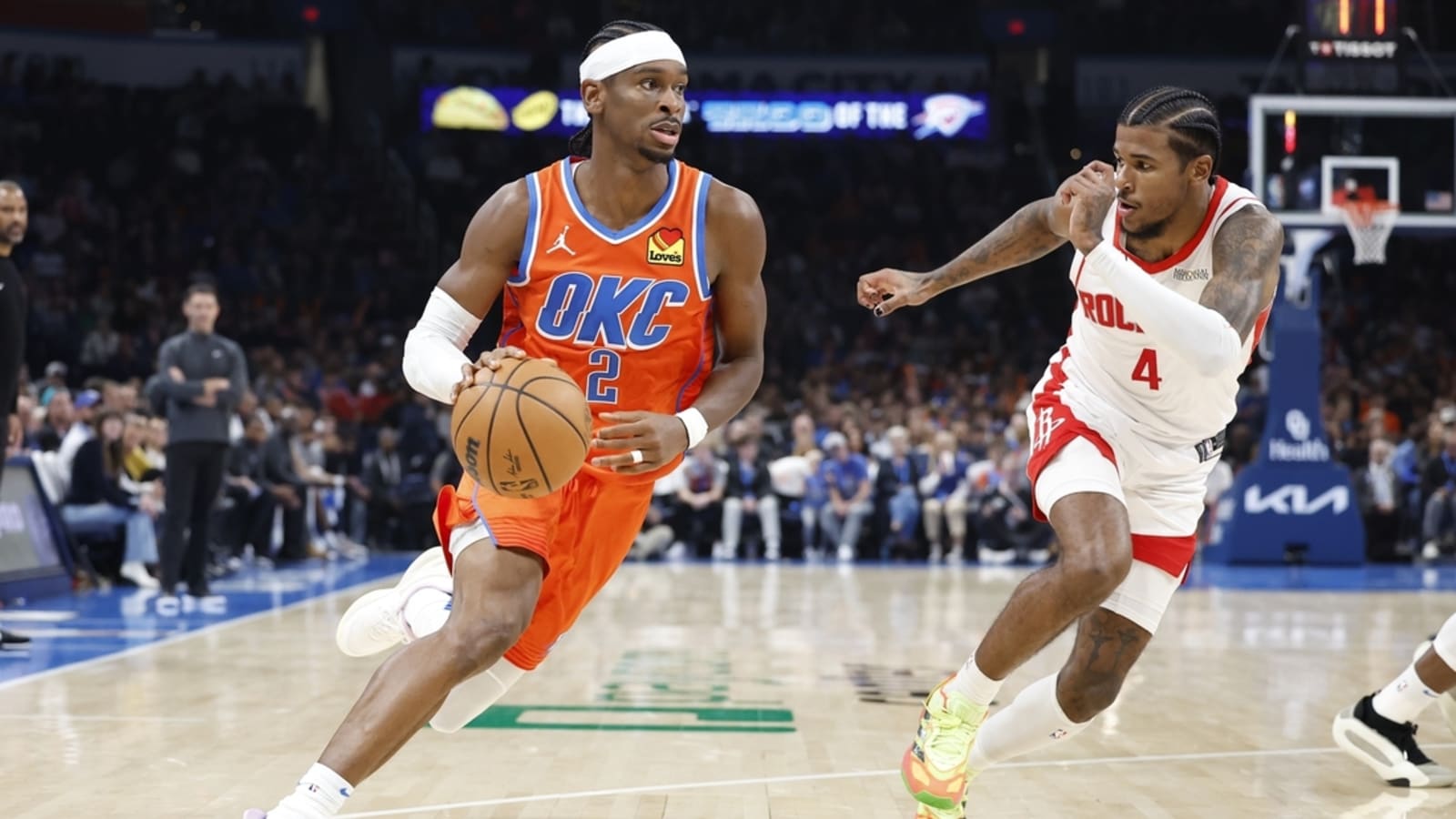 Thunder bounce back from first loss, thrash Rockets | Yardbarker