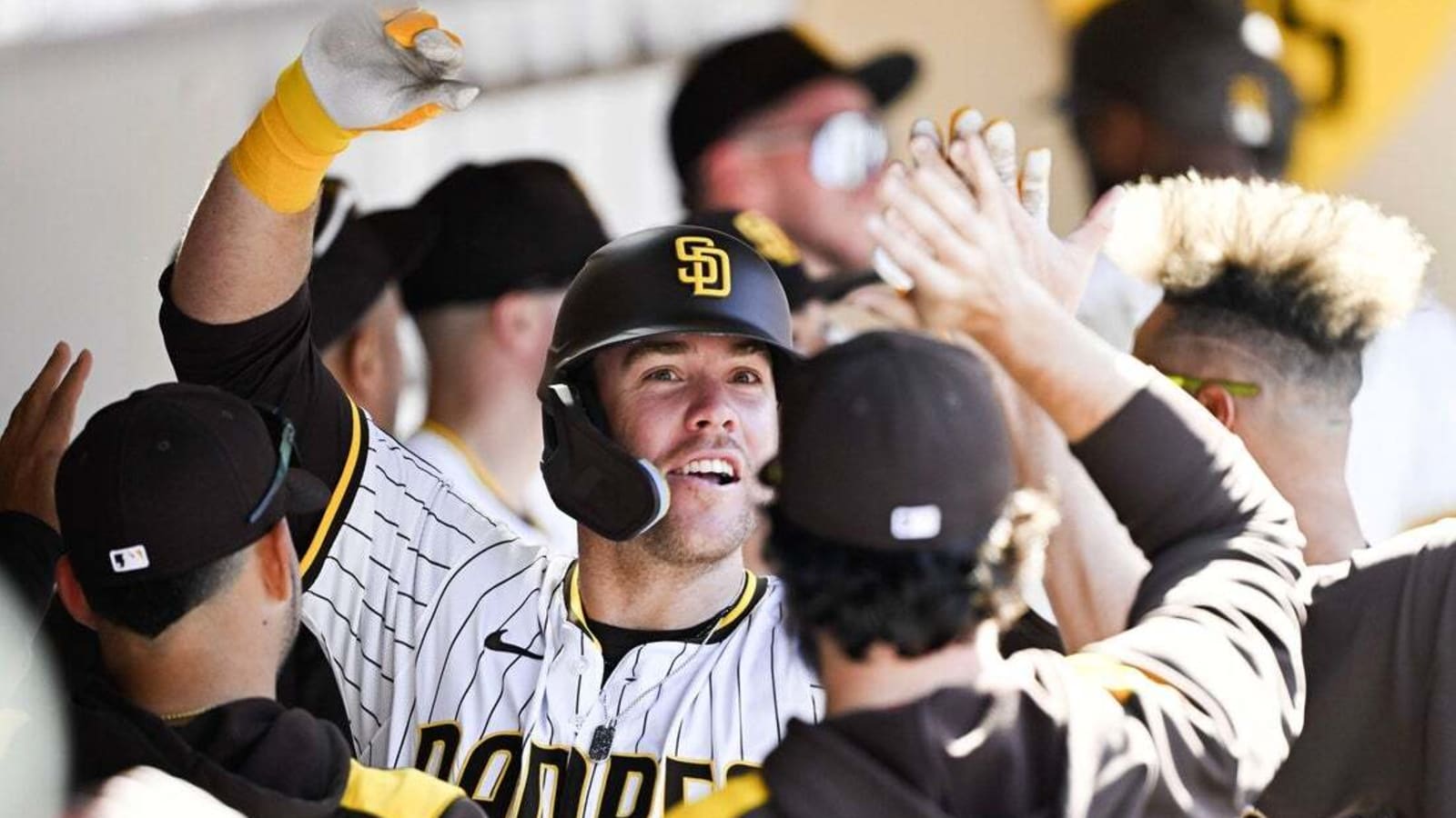 Gavin Sheets thriving in new surroundings as Padres host Guardians ...