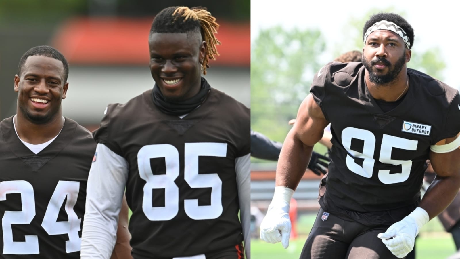Nick Chubb and David Njoku praise Myles Garrett amid trade talks ...