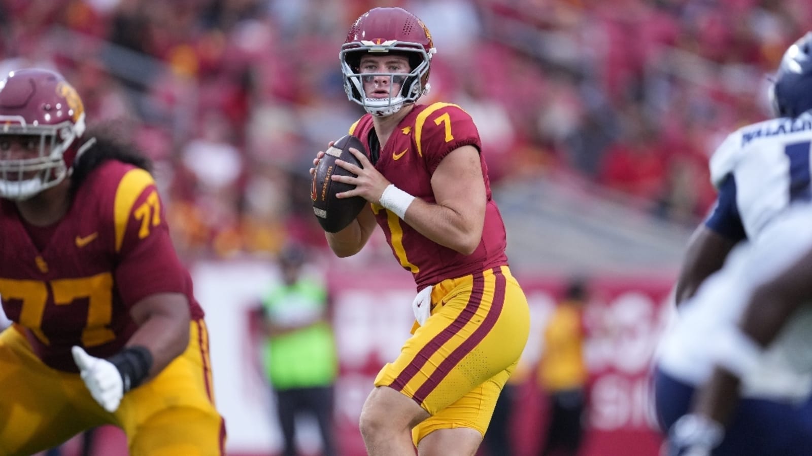 Caleb Williams reacts to Miller Moss performance in win over LSU ...