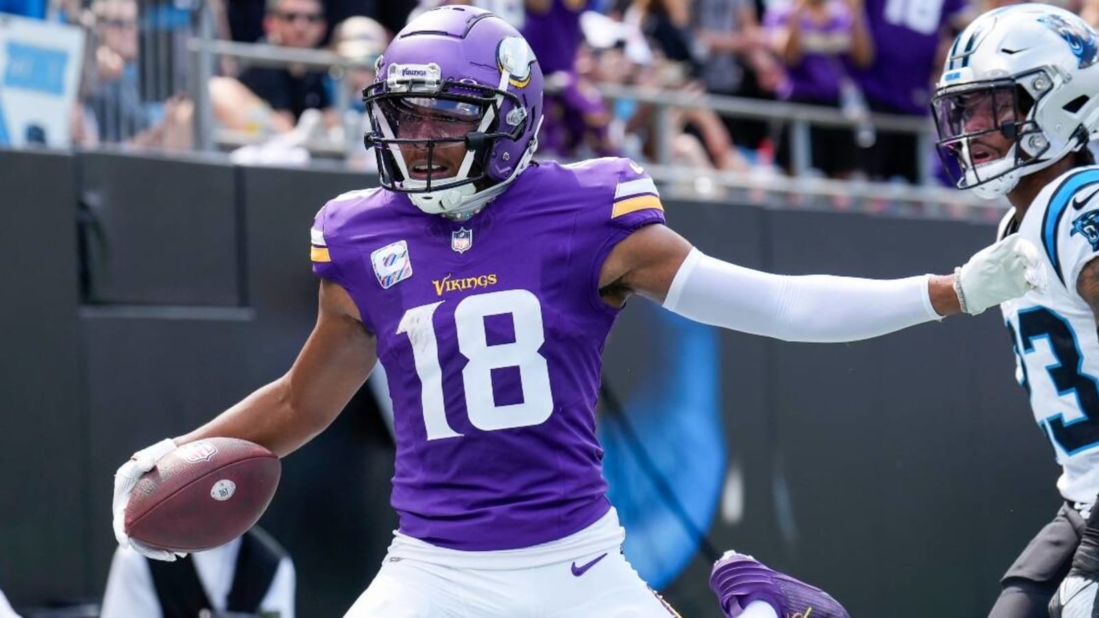 Justin Jefferson dedicates touchdown vs. Bears to Randy Moss on MNF ...