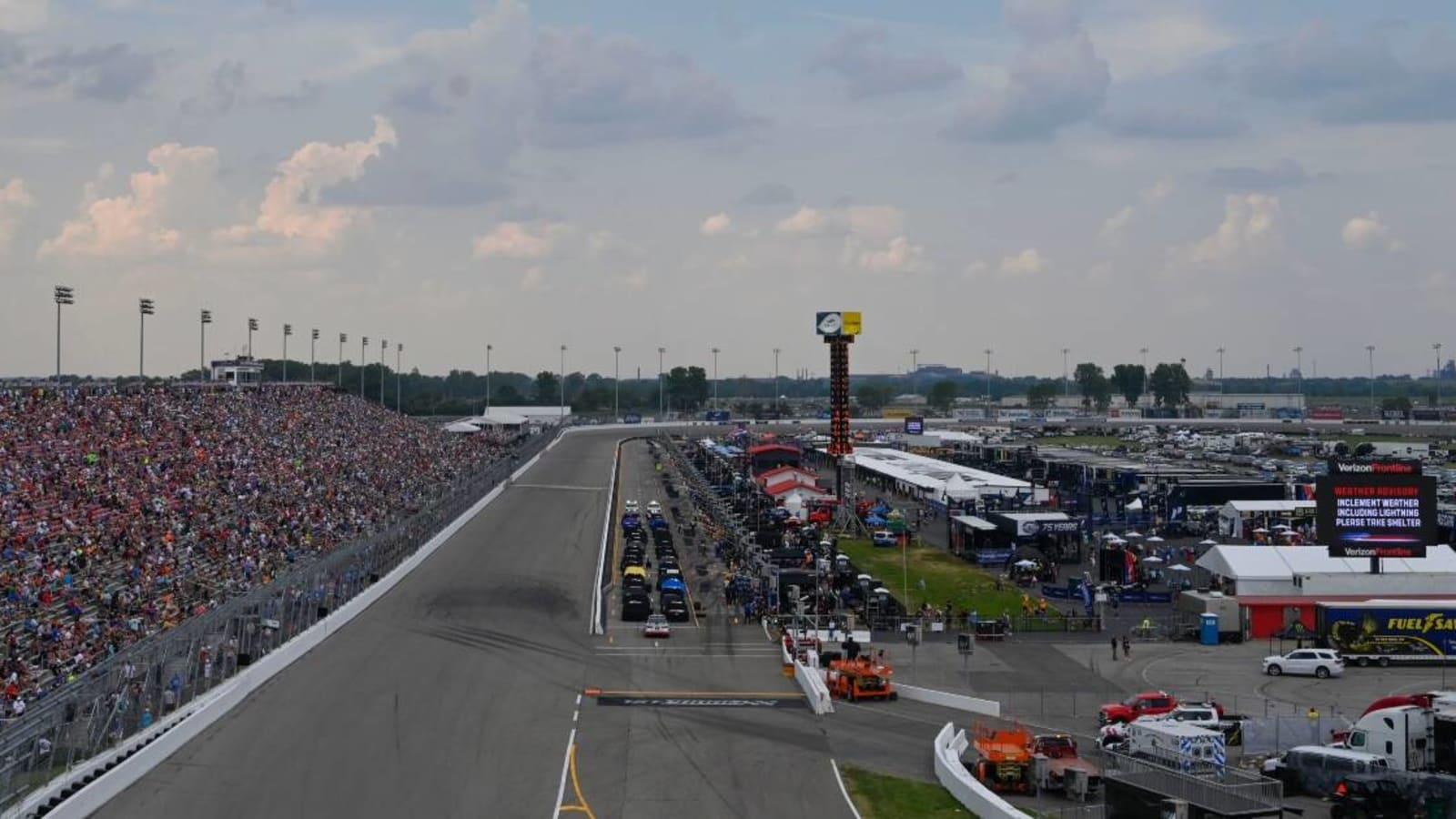 Heavy winds sent entire section of bleachers at World Wide Technology ...