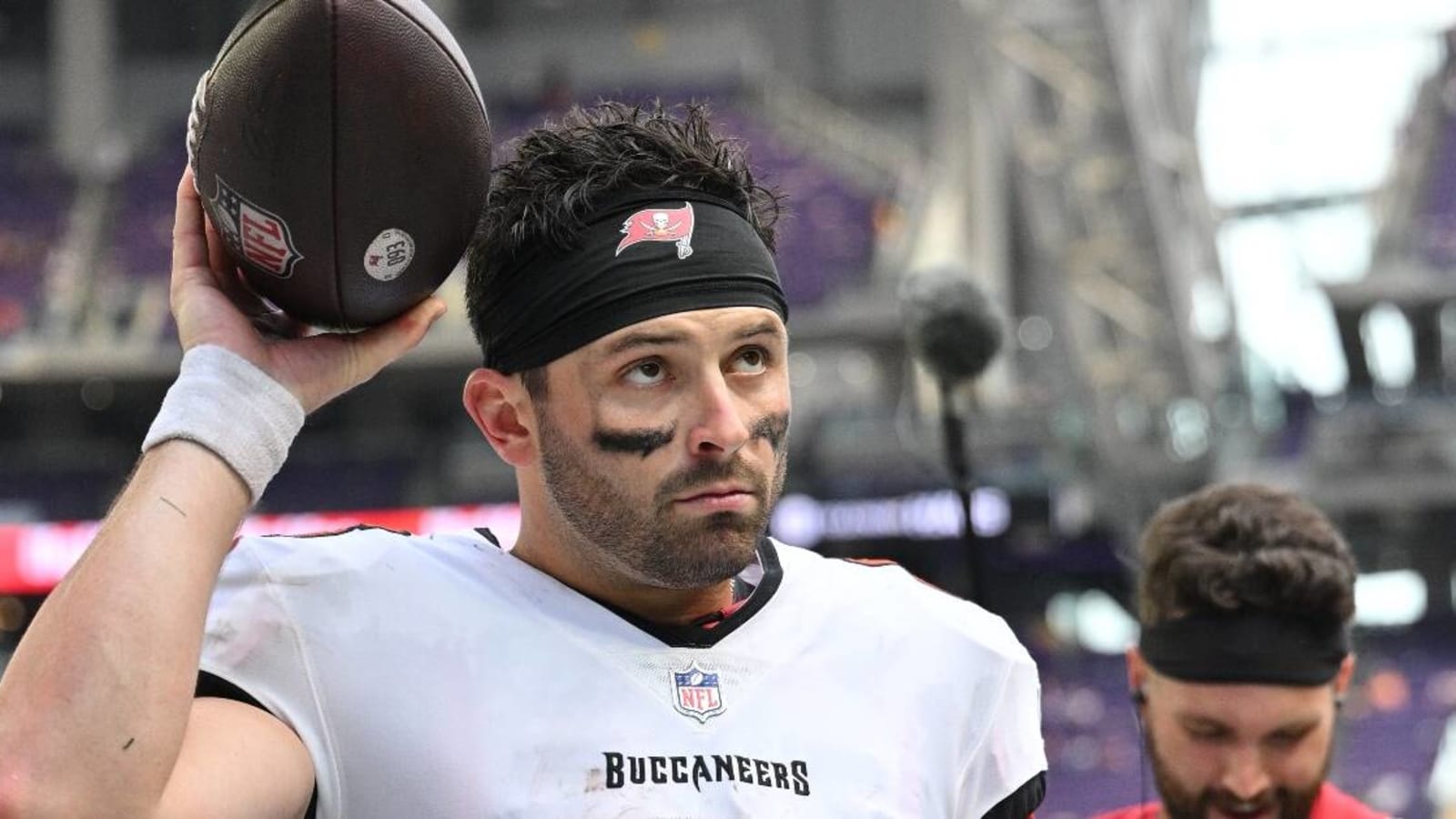 Baker Mayfield jabs Houston Astros while discussing Vikings’ hand ...