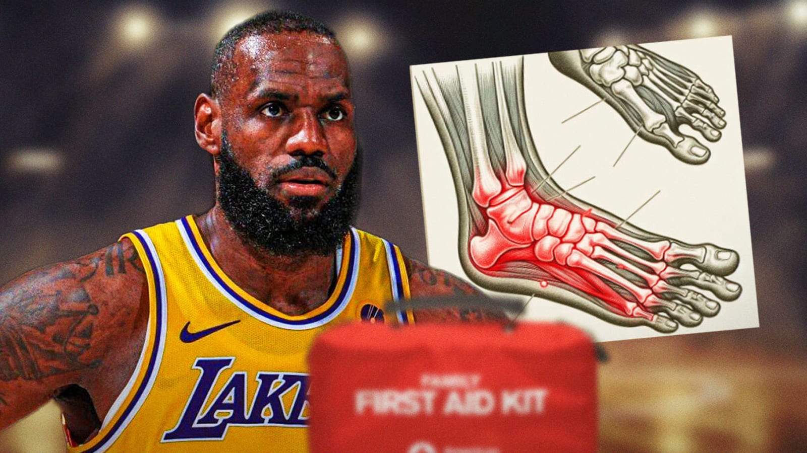 Lakers’ LeBron James makes worrying admission on lingering foot injury ...