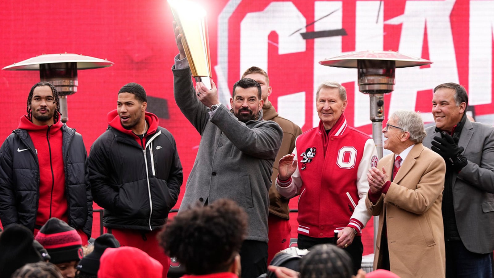 Urban Meyer tells Ryan Day 1 cool thing about winning the natty ...
