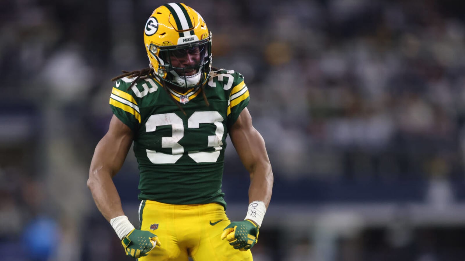 Kwesi Adofo-Mensah adjusts perception of RB value to add Aaron Jones to ...