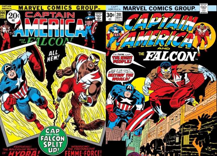 The Marvel Comics History of Sam Wilson, from Falcon to Captain America ...
