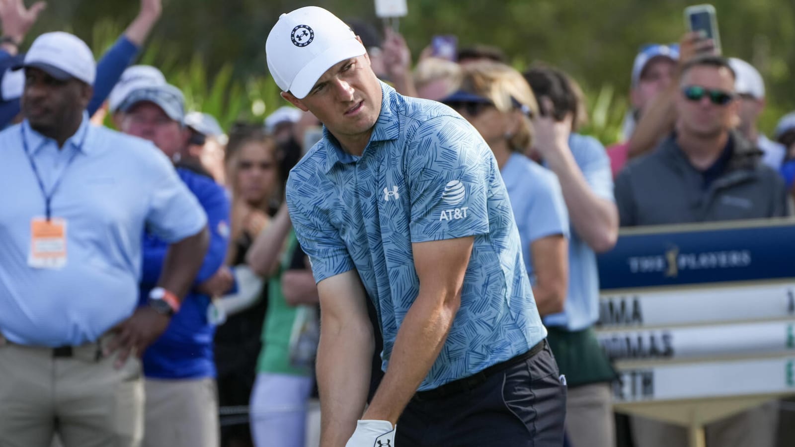 Watch: Jordan Spieth's tee shot ricochets off fan, saves him from ...