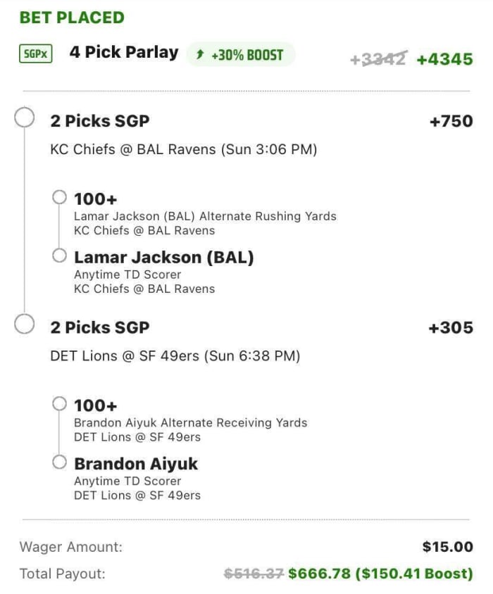 NFL lotto ticket parlay: 43x your money with these two Conference ...
