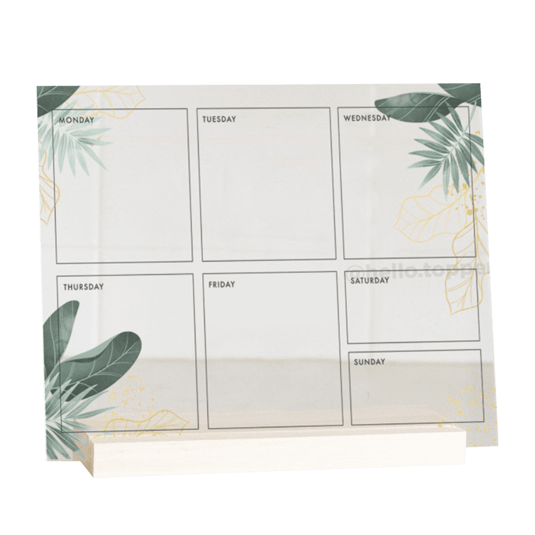 Arcylic Weekly Planner Desk Stand | Yello
