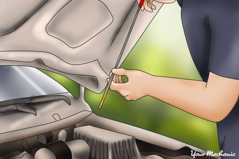 Checking engine oil store