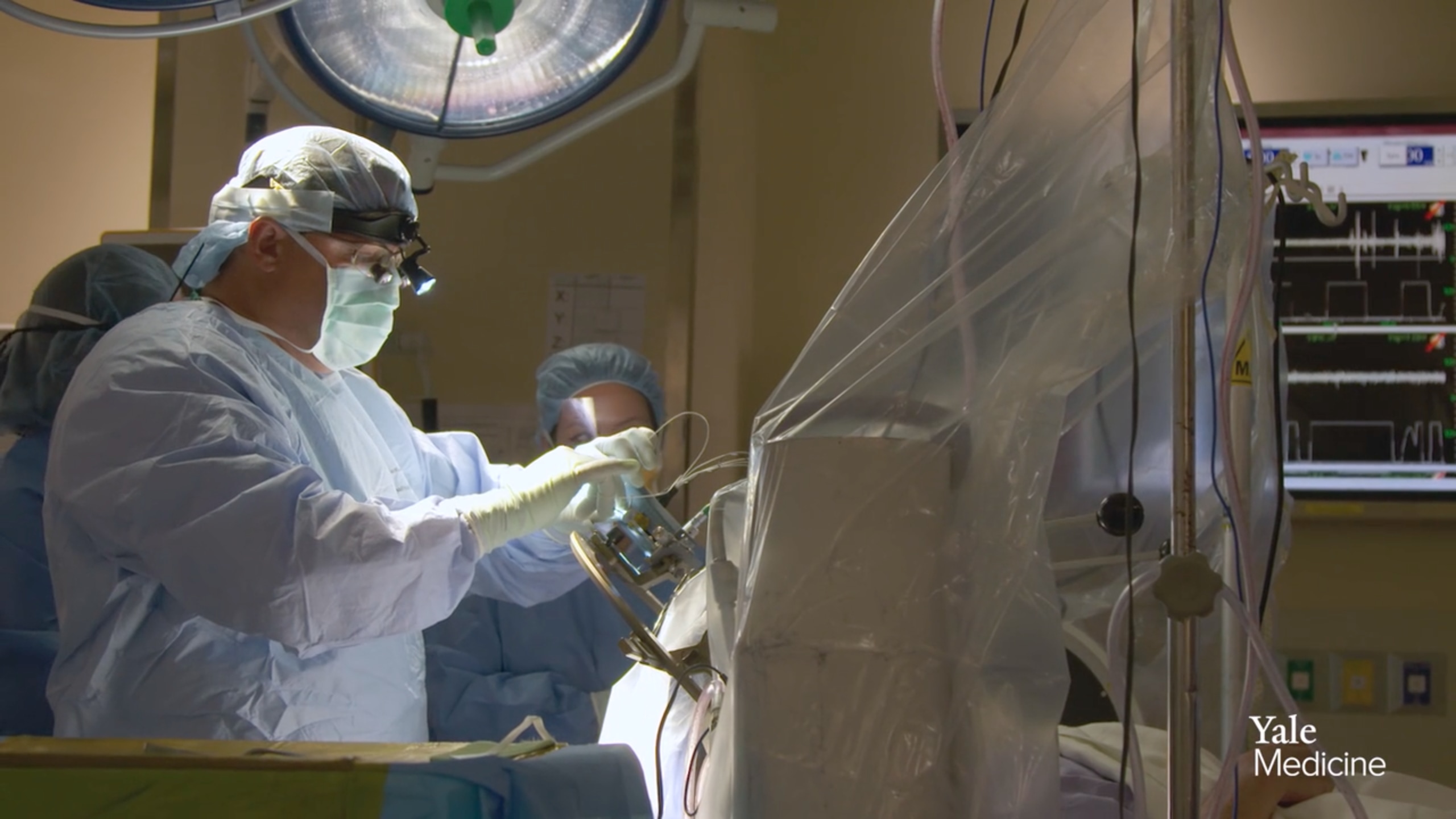 Dr. Gerrard with Deep Brain Stimulation patient Ray Figlewski