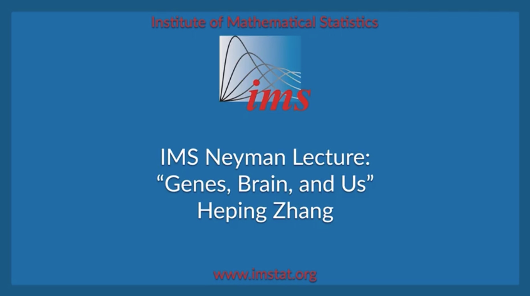 IMS Neyman Lecture: IMS Neyman Lecture: