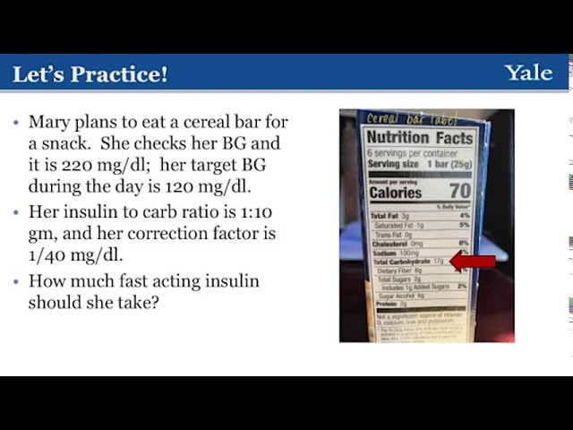 Insulin Carb Ratios & Correction Factors - Yale Children's Diabetes ...