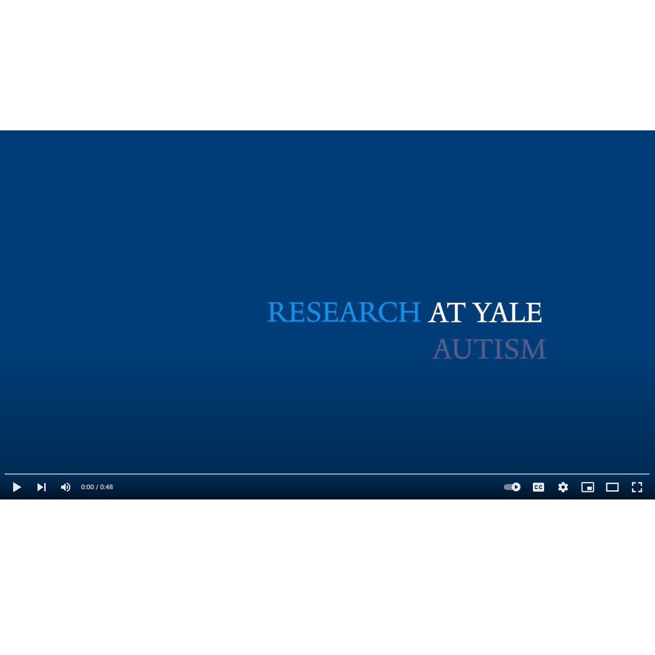 What can research at Yale do for a child with autism?