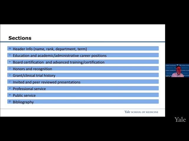 OAPD Faculty Workshop: Yale-Format CV and the CV Builder