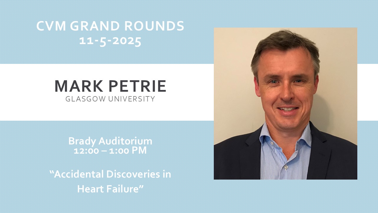 CVM Grand Rounds 11/5/2025: Mark Petrie | Yale School of Medicine