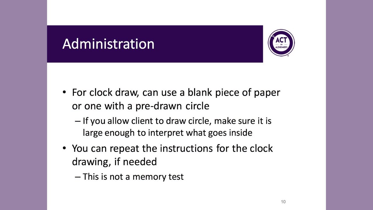 Mini-Cog: Administration and Scoring