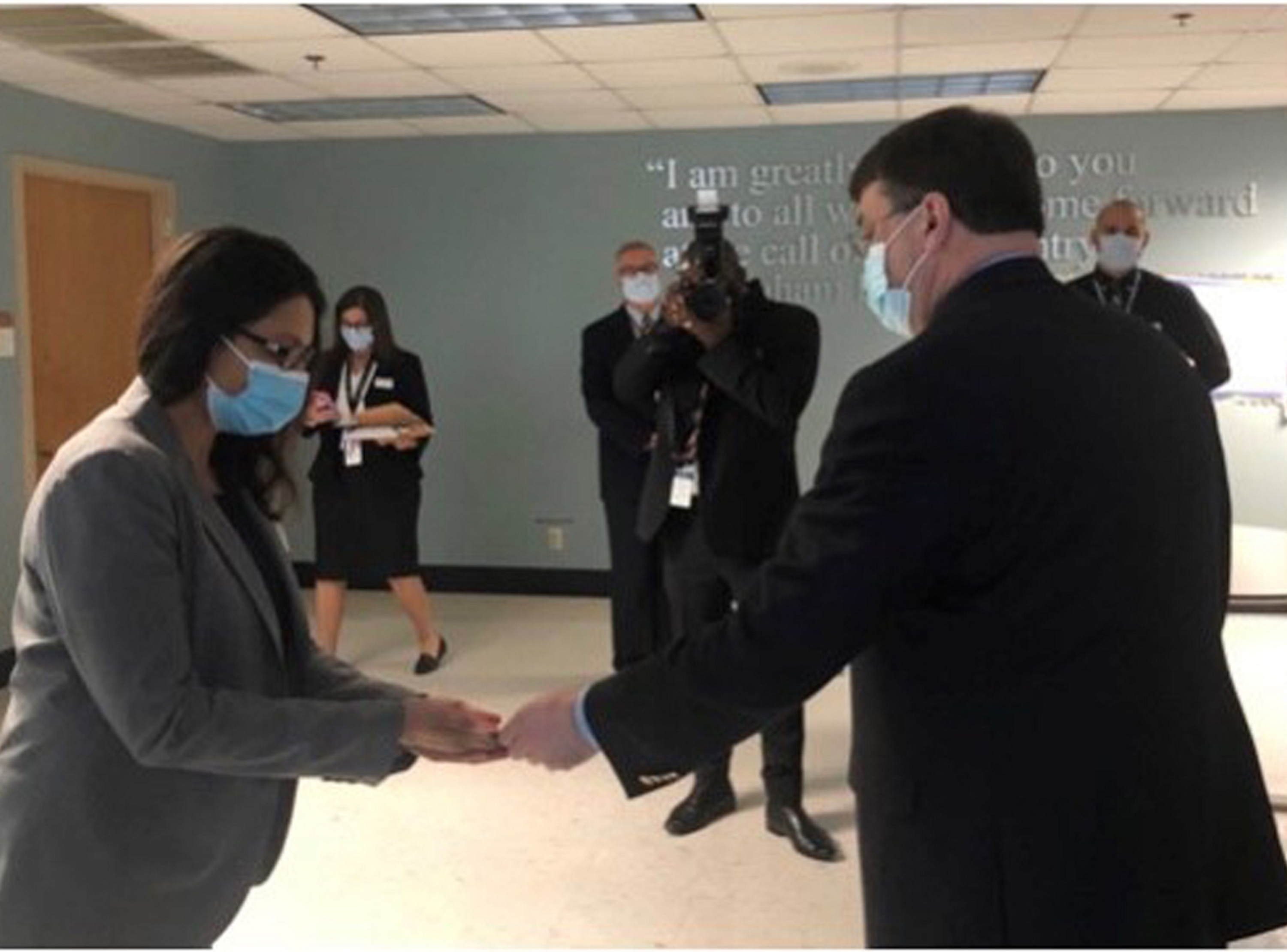 Drs. Shaili Gupta and Chris Ruser Received Coins of Recognition from VA ...