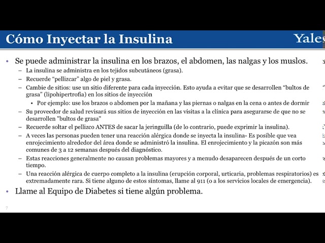 Detalles para la Administración de la Insulina - El Programa de ...