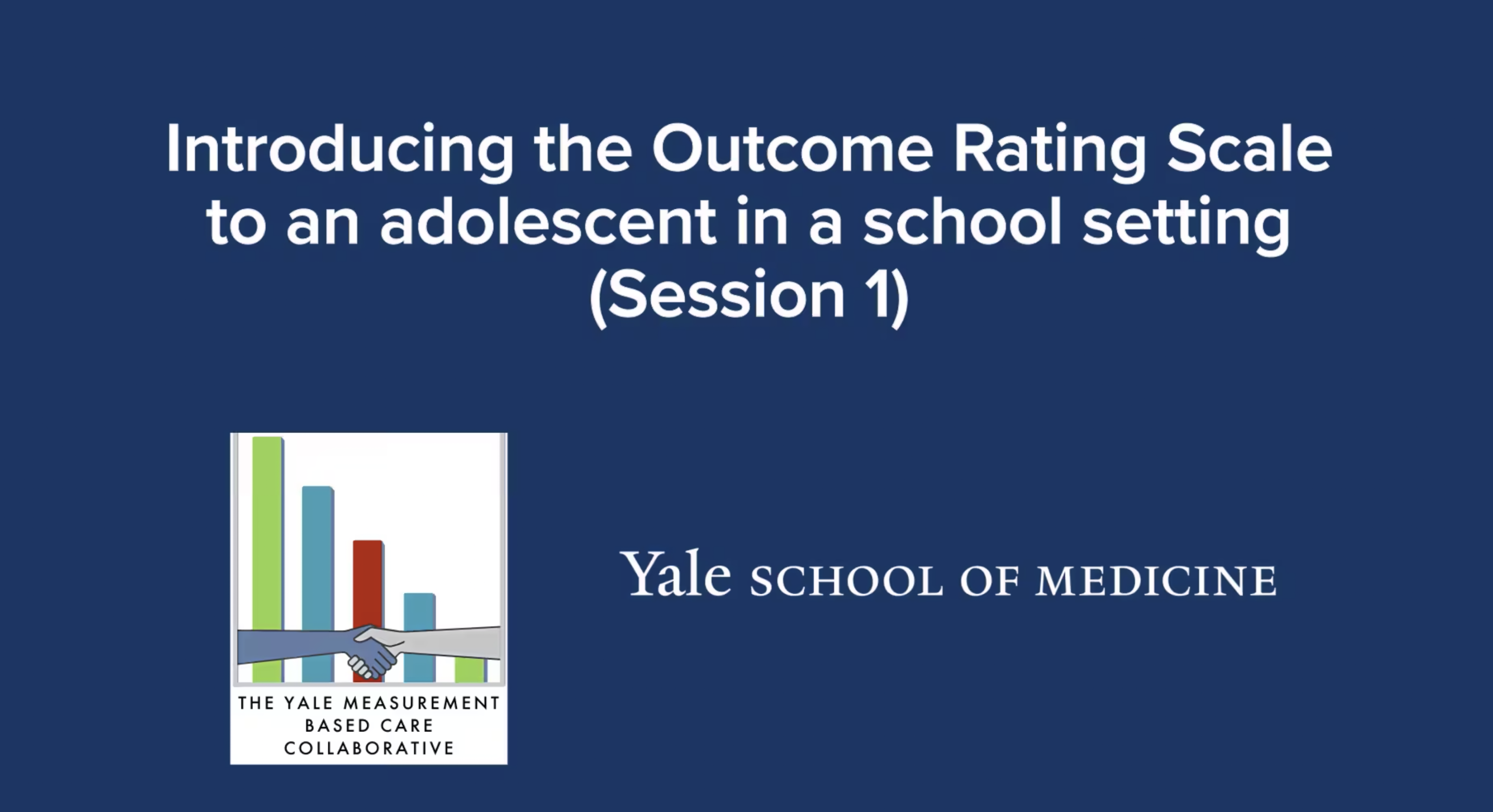Introducing The Outcome Rating Scale