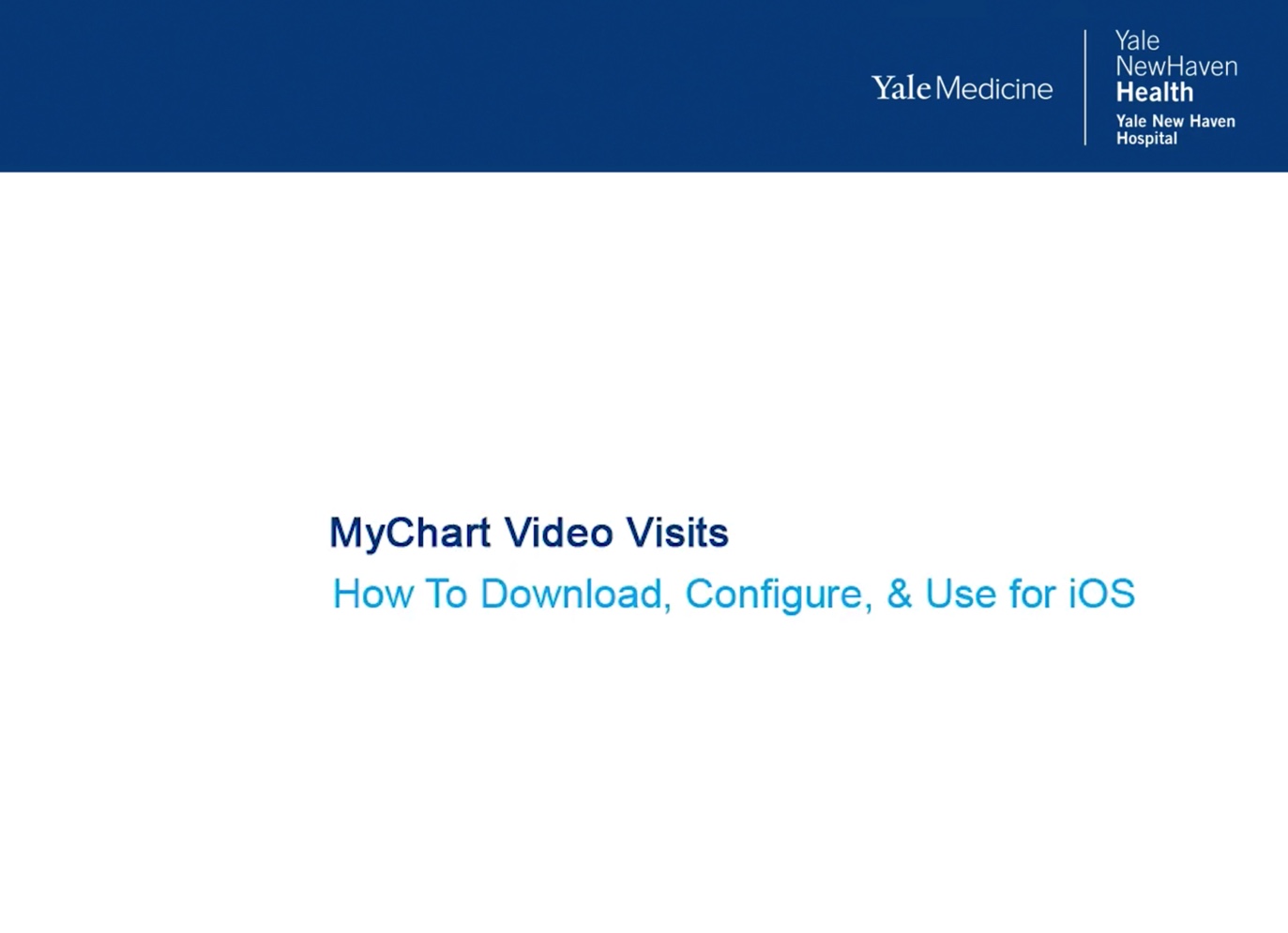 MyChart For Video Visits iOS