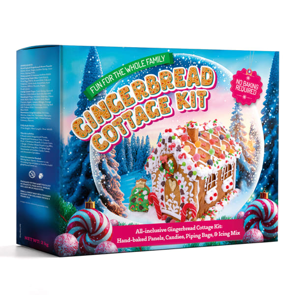 Gingerbread House Kits Festive Gingerbread Cottage Kit 1.3kg - Yuppiechef