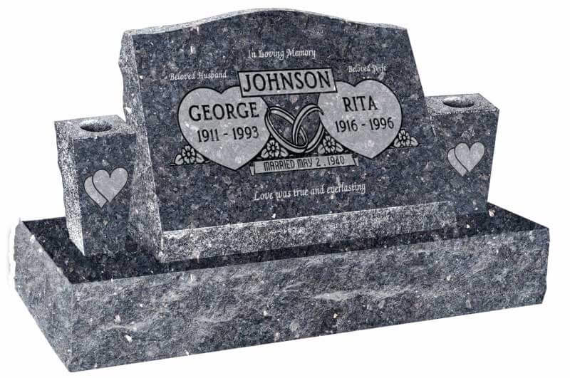 Slant Memorials Gallery | Sheboygan Monument & Stone Works