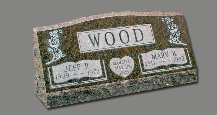 Slant Memorials Gallery | Sheboygan Monument & Stone Works