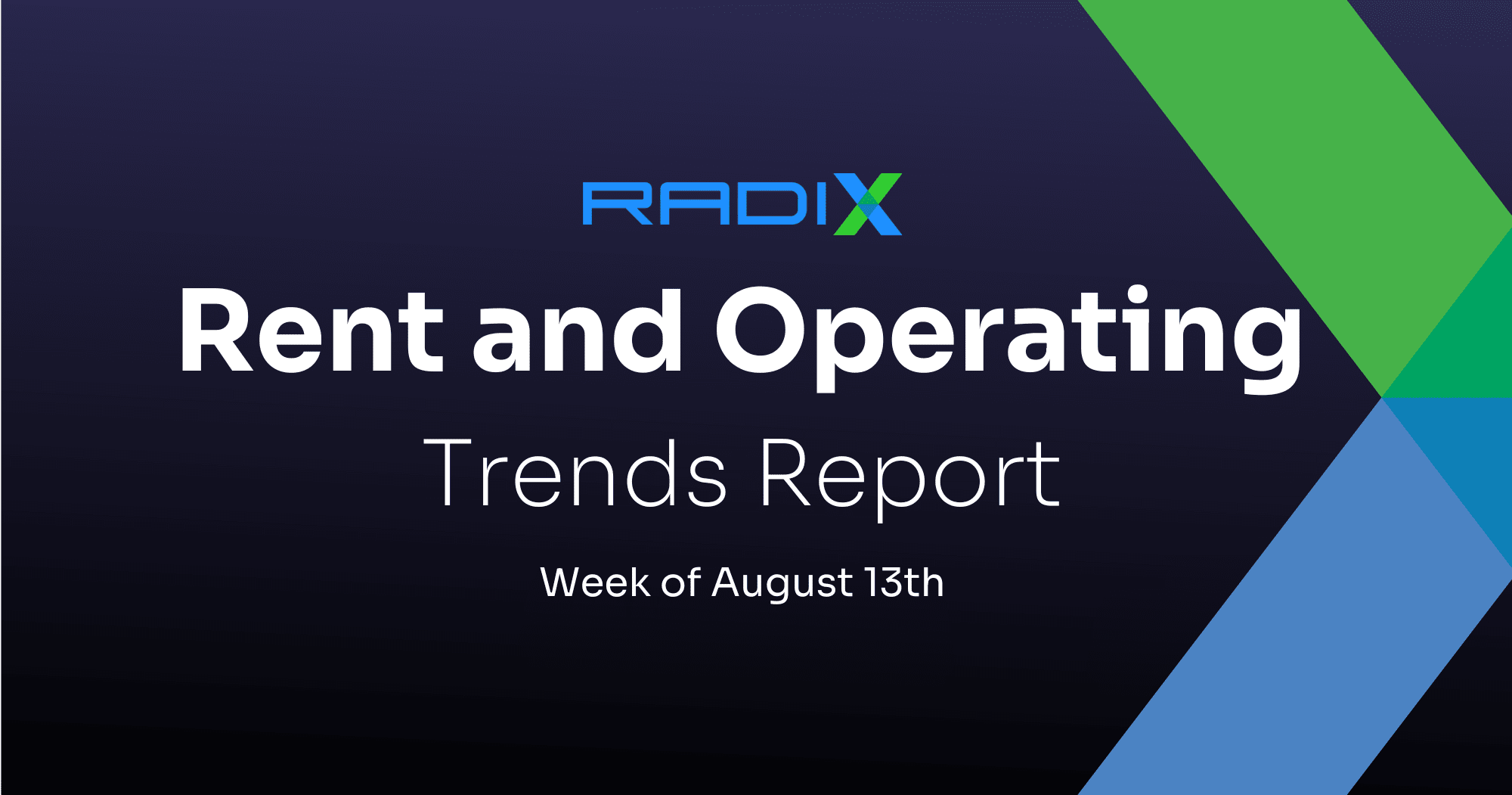 Rent and Operating Trends - Week of August 13th 2023 - Radix Software