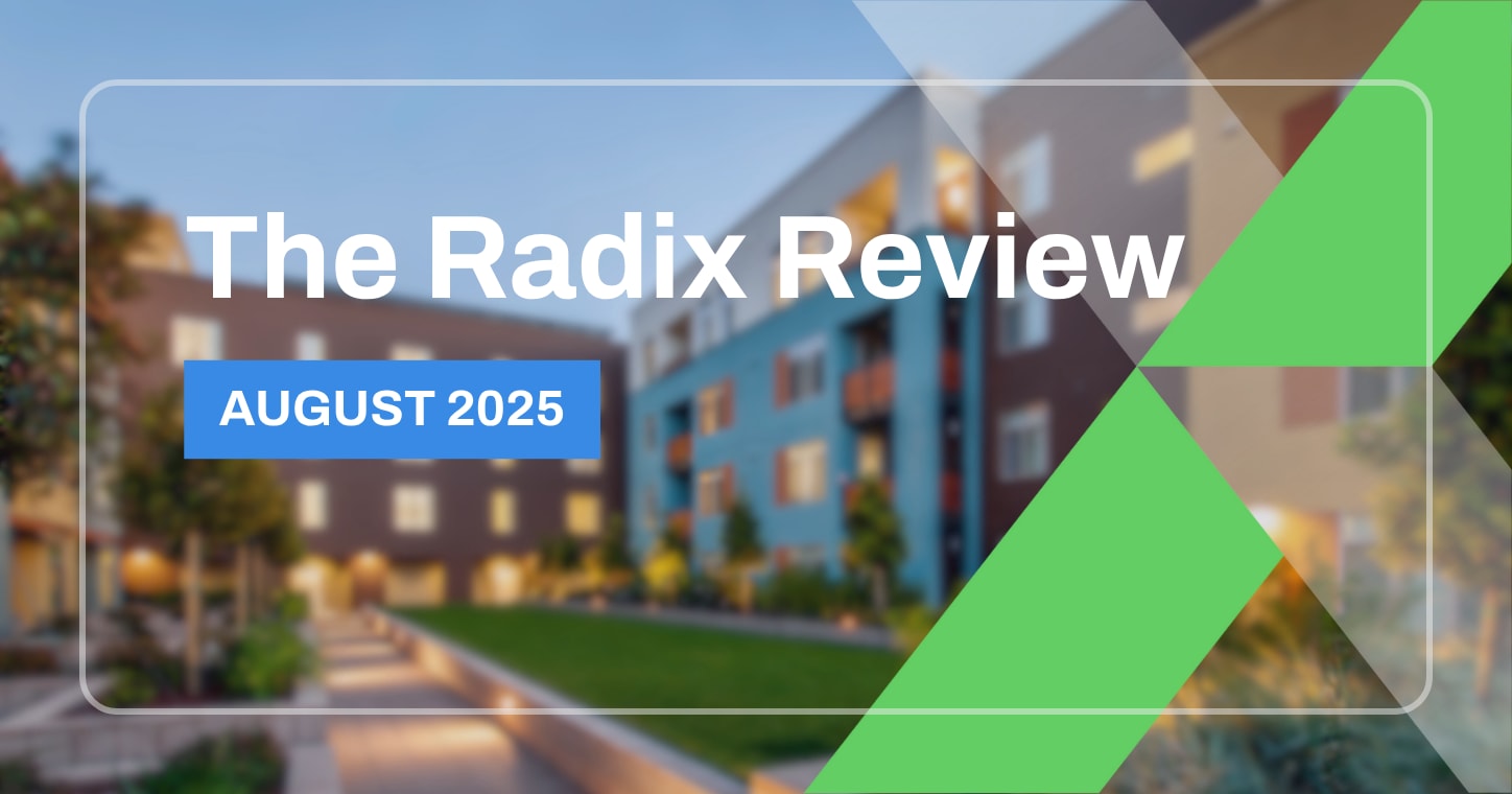 August 2025 product updates and news from Radix.