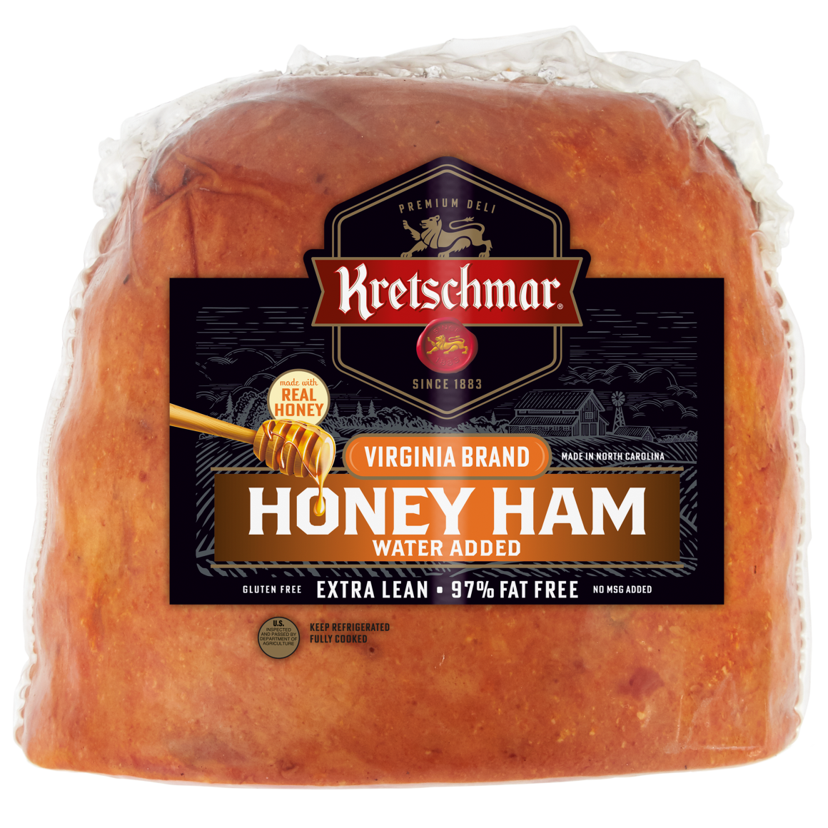 Virginia Brand Half Honey Ham Water Added | Kretschmar