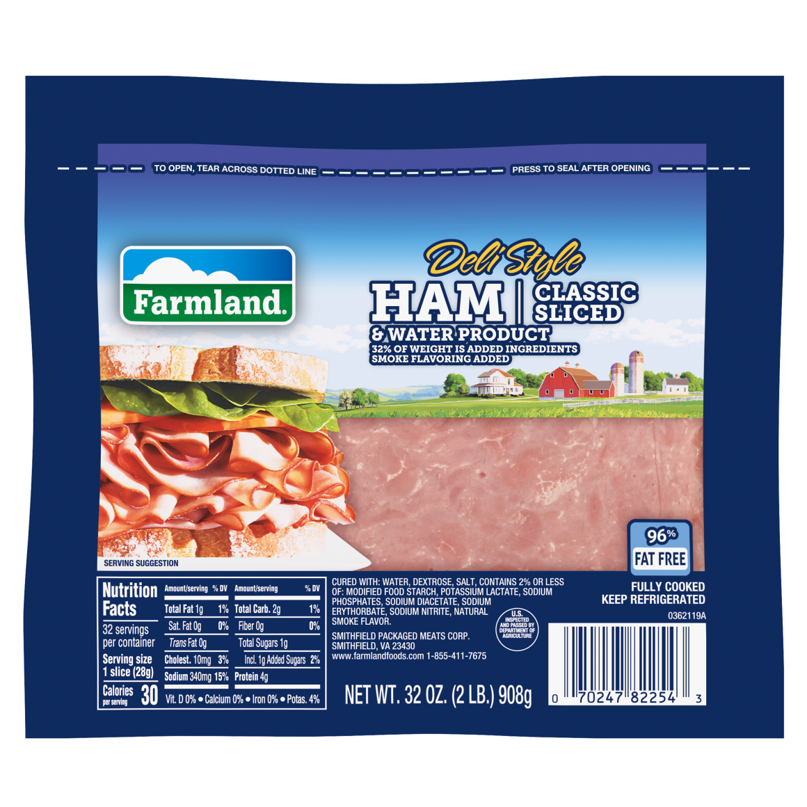Classic Sliced Ham | Farmland Foods