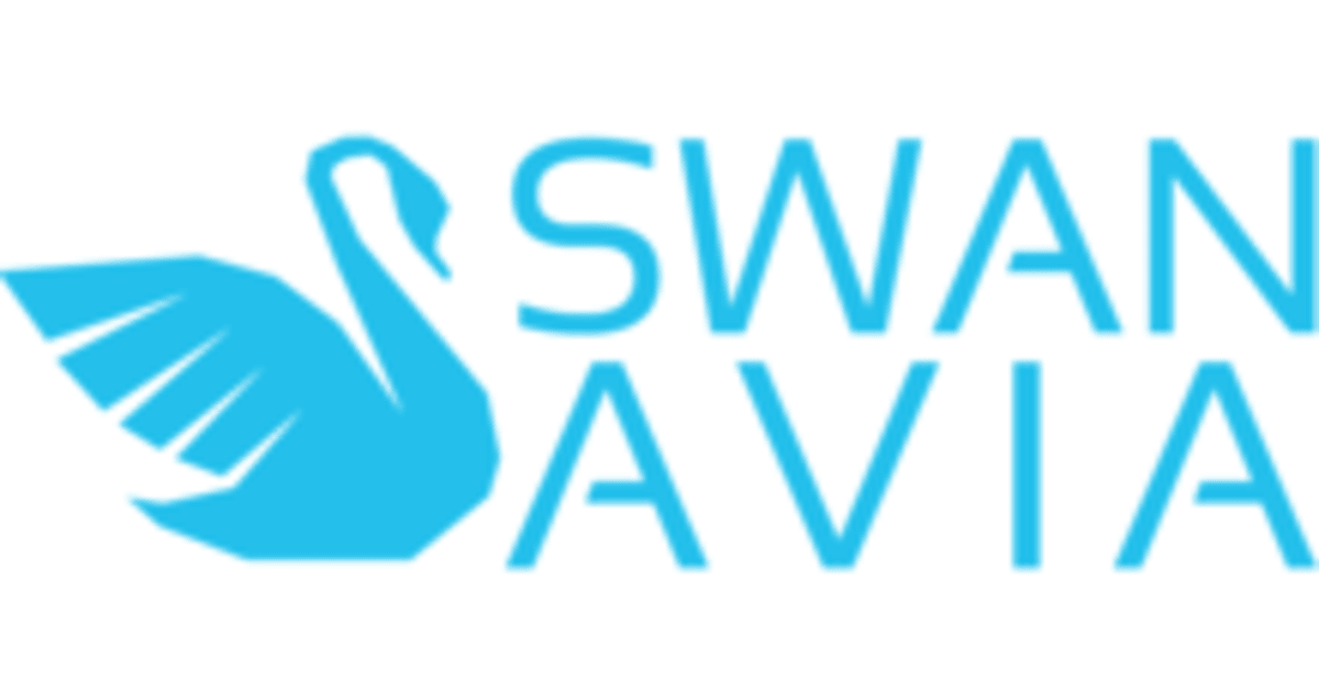 Blue Logo With White Swan