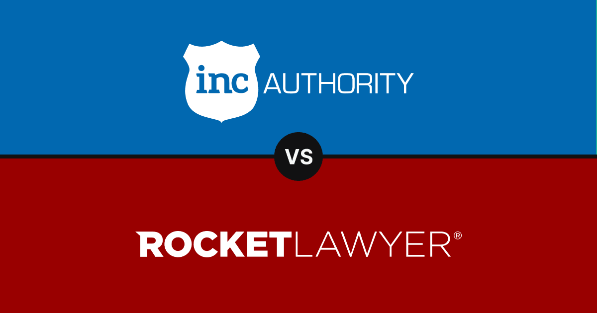 Inc Authority vs. Rocket Lawyer April 2026 | ZenBusiness